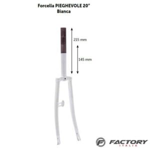 Forcella bici fixed 28 pollici cromata - Factoryitalia.com
